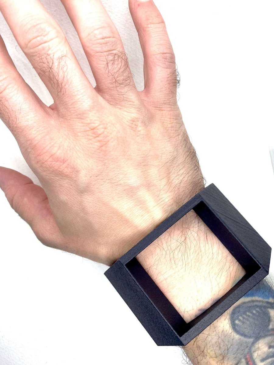 Brutalist Void Cuff Bracelet | Bold Minimalist Design – Julian The 2nd