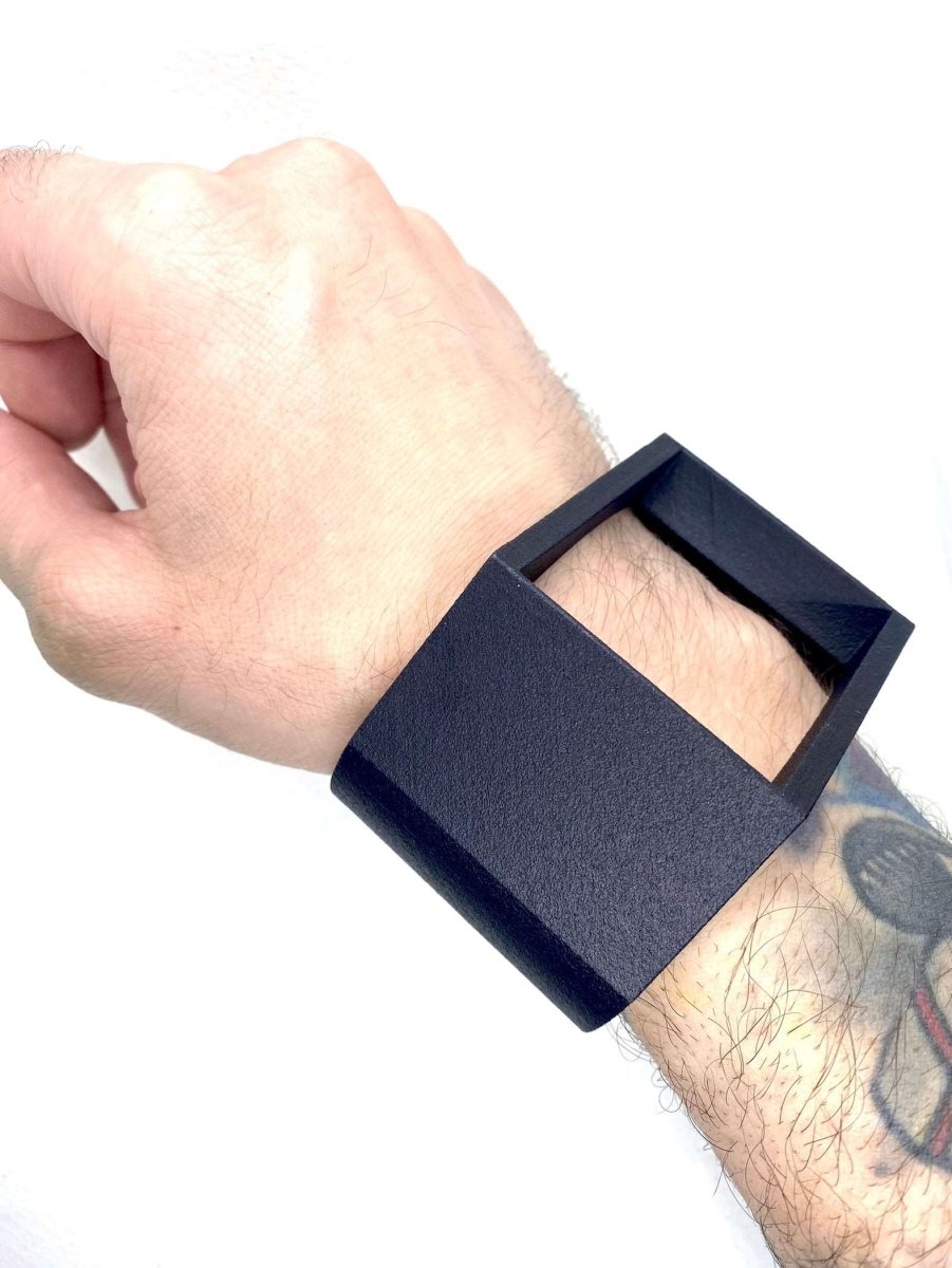 Brutalist Void Cuff Bracelet | Bold Minimalist Design – Julian The 2nd