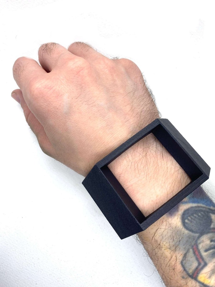 Brutalist Void Cuff Bracelet | Bold Minimalist Design – Julian The 2nd